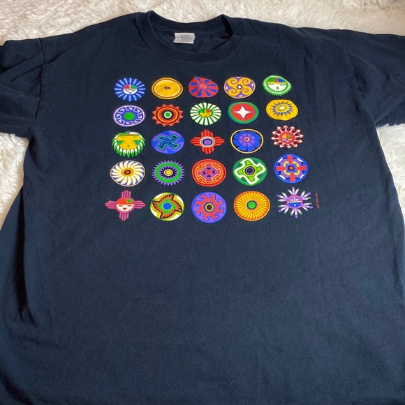 tewa | Shirts | Vintage Tewa Tees Black Long Sleeve T Shirt South ...